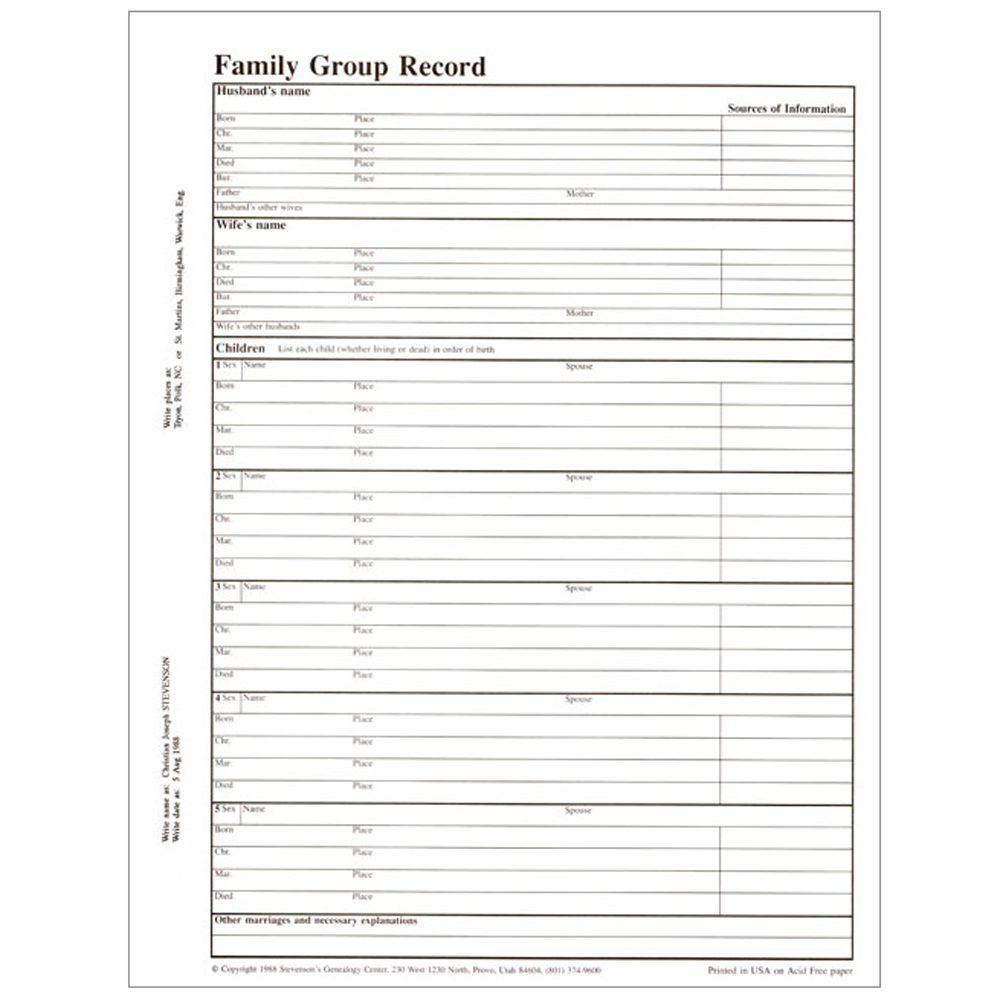 Family Group Sheet 50 Pack Deseret Book family-group-sheet-50-pack-deseret-book